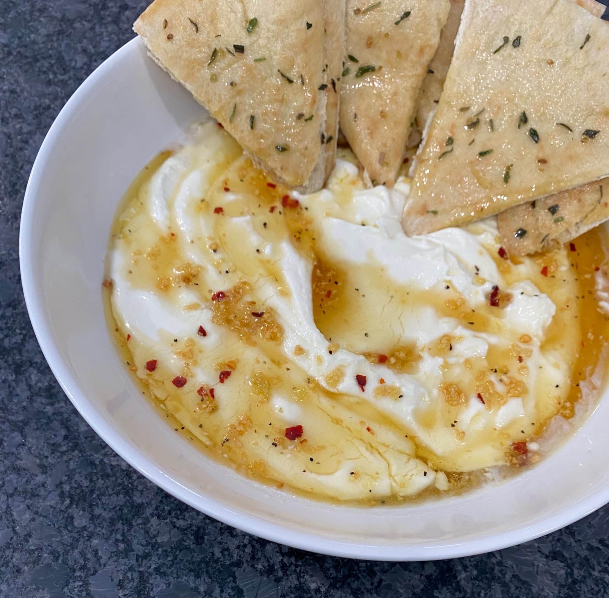 Whipped Feta with Spicy Honey Drizzle | Great Lakes Olive Oil Co.